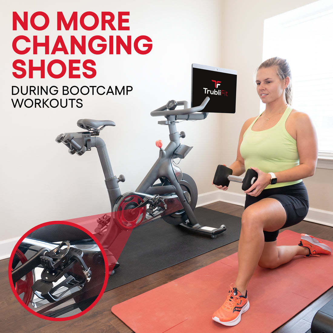 TrublifFit Dual Function Toe Cages - Ride with Sneakers or Peloton ...