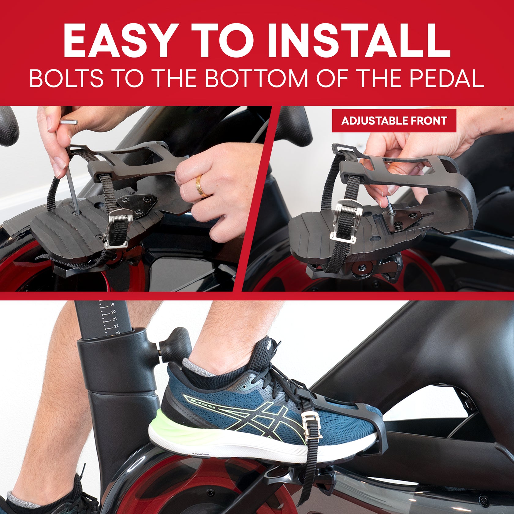 TrublifFit Dual Function Toe Cages - Ride with Sneakers or Peloton ...